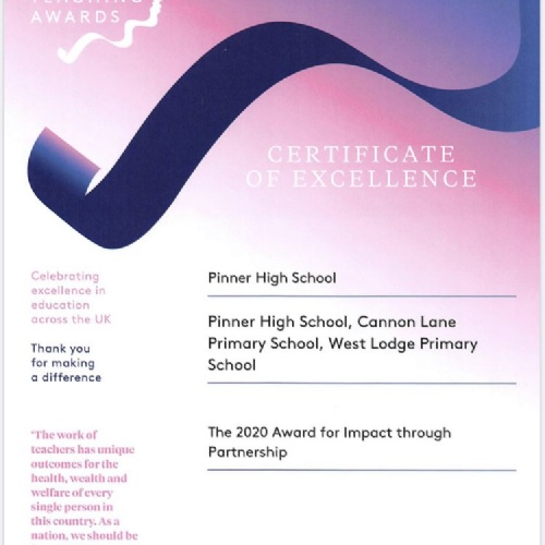 Quadruple award winners! - Pinner High School